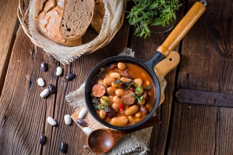 Polish Beans & Sausage: Fasolka po Bretonsku Recipe